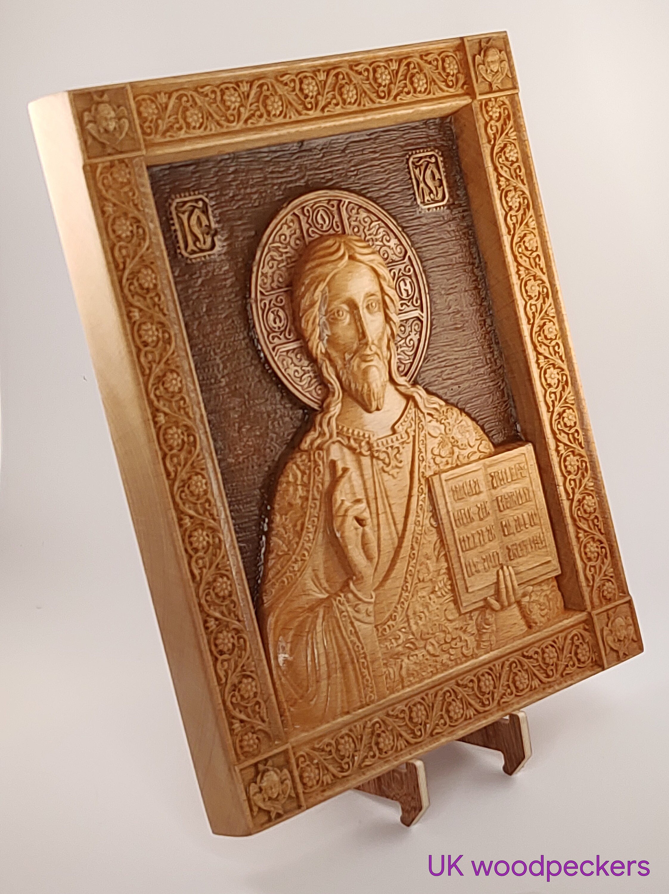 Jesus Christ Almighty God Gift Icon Wood Carved Icon - Etsy