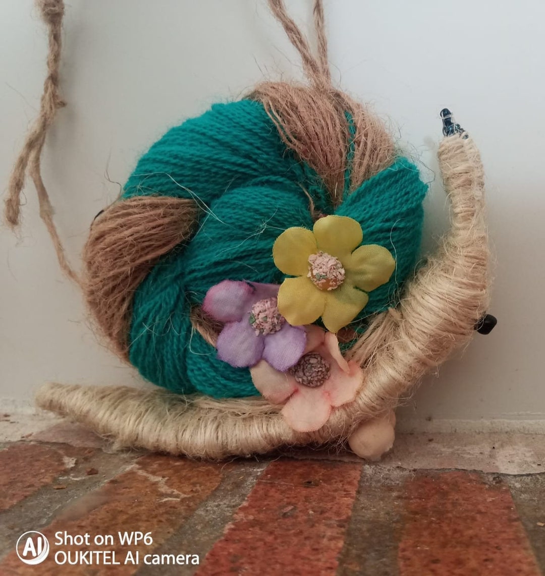 Snail Toy for Toddlers, Handmade Jute Toy Crib Ornaments, Christmas - Etsy