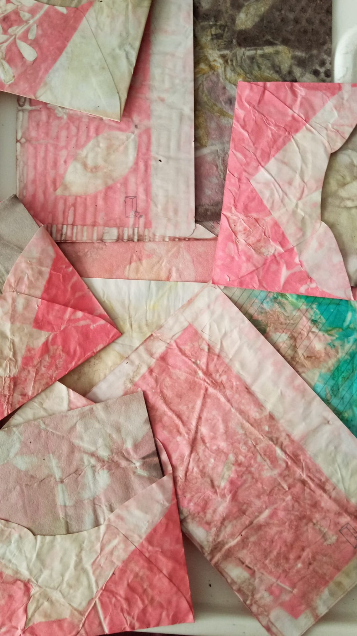 Eco Printed Paper Pack Set of Envelopes and Sheets - Etsy