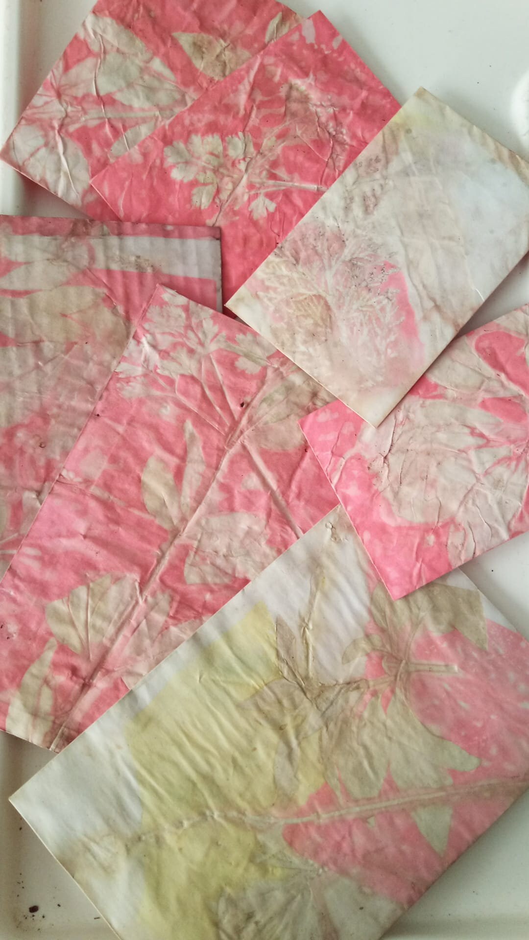 Eco Printed Paper Pack Set of Envelopes and Sheets - Etsy