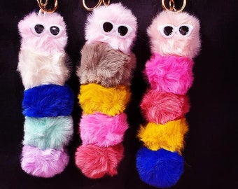 Fluffy Key Chain | Etsy