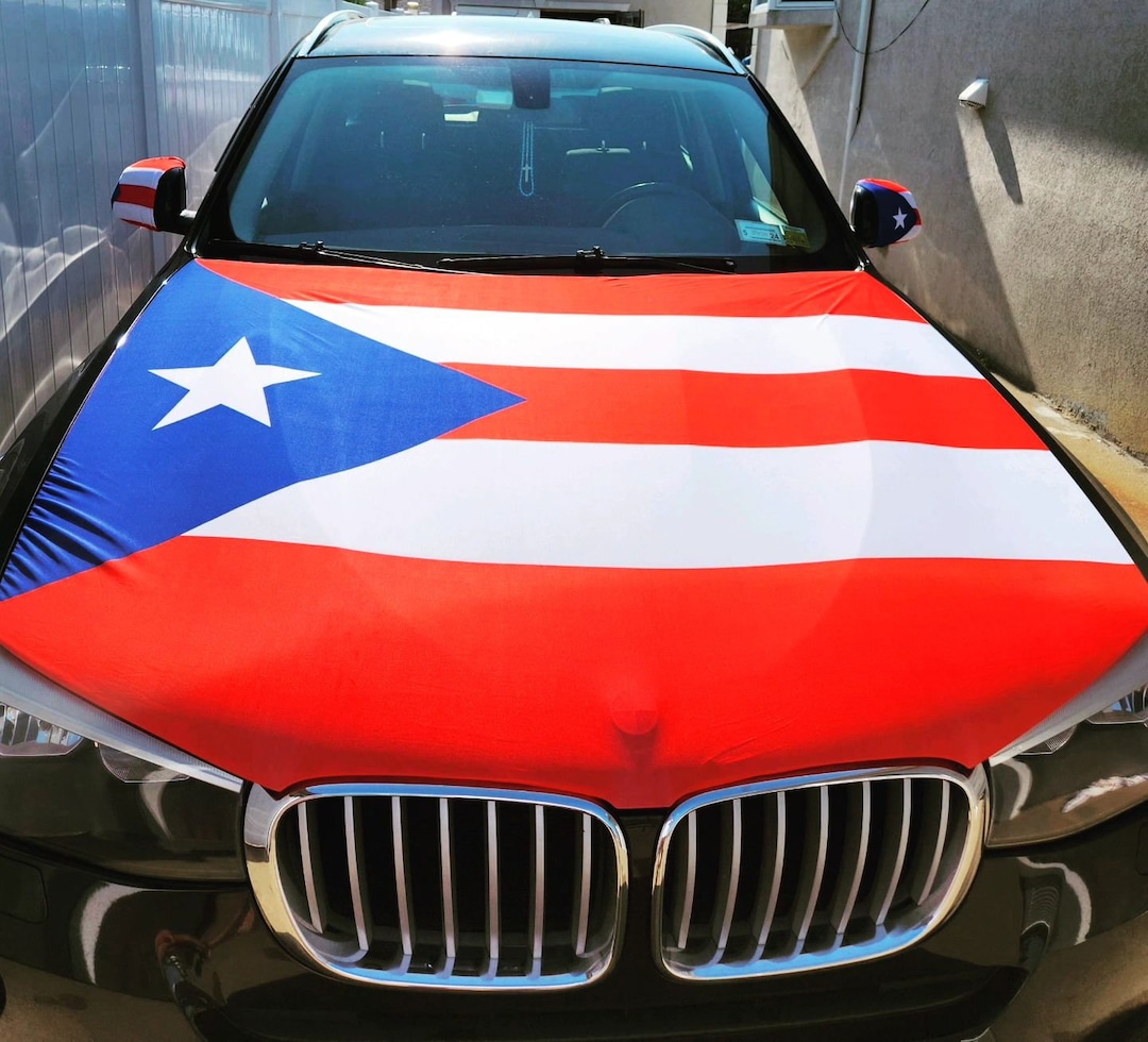 Puerto Rico Flag Car Hood Cover 3.3ft X 5ft & Sideview - Etsy UK