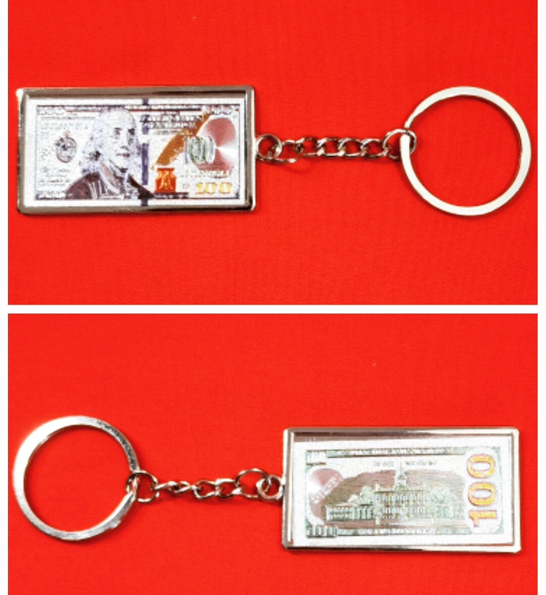 Key Chain 100 Dollar Bill - Etsy