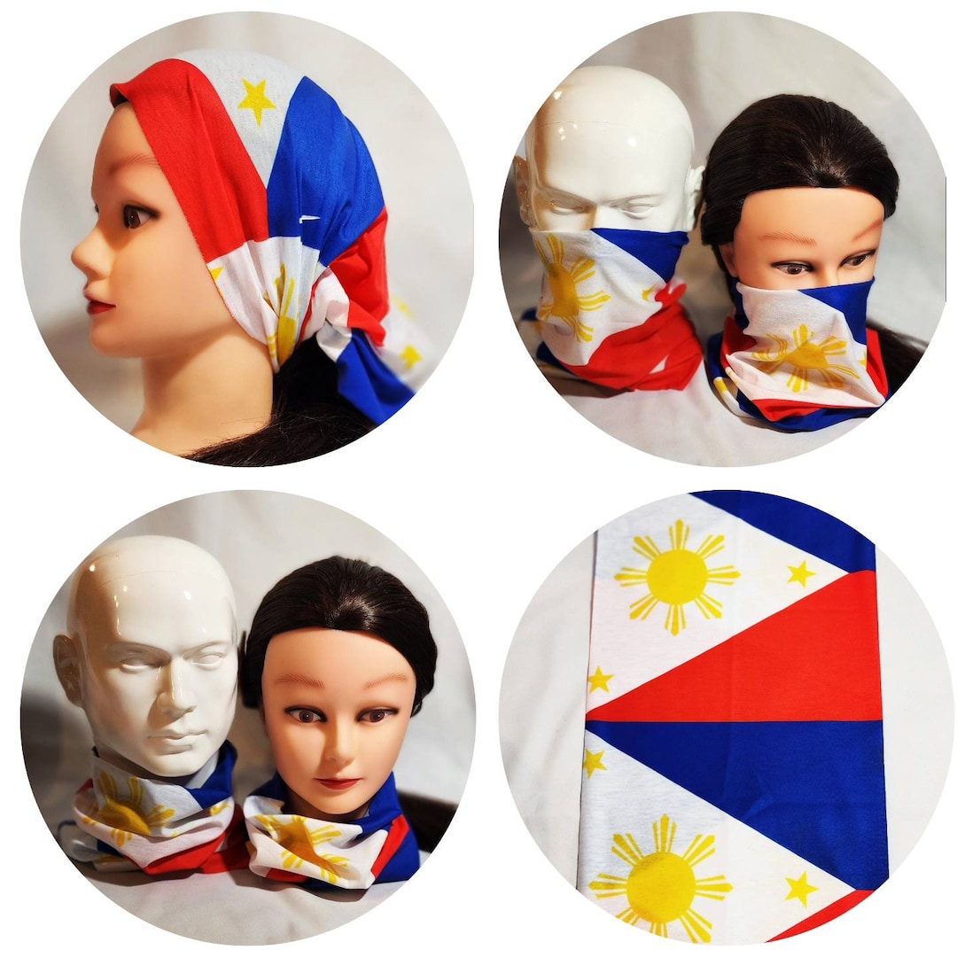 Philippine Flag Mask_scarf_scarves_head Covering_ninja Mask - Etsy