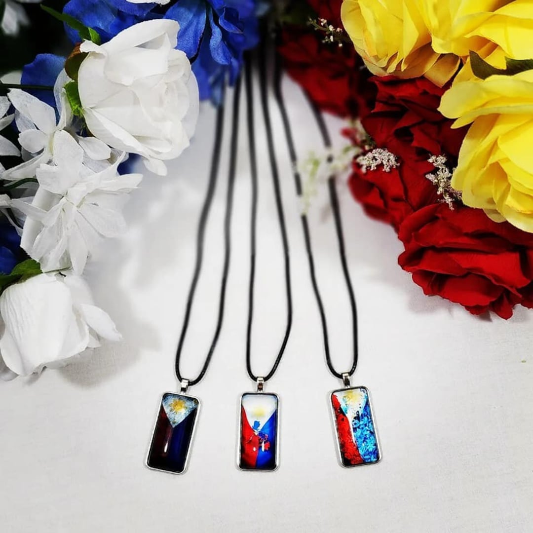 Philippine "pinoy" Flag Necklace - Etsy