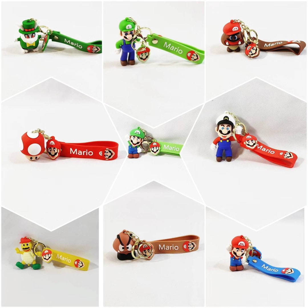 MARIO Characters Keychain - Etsy