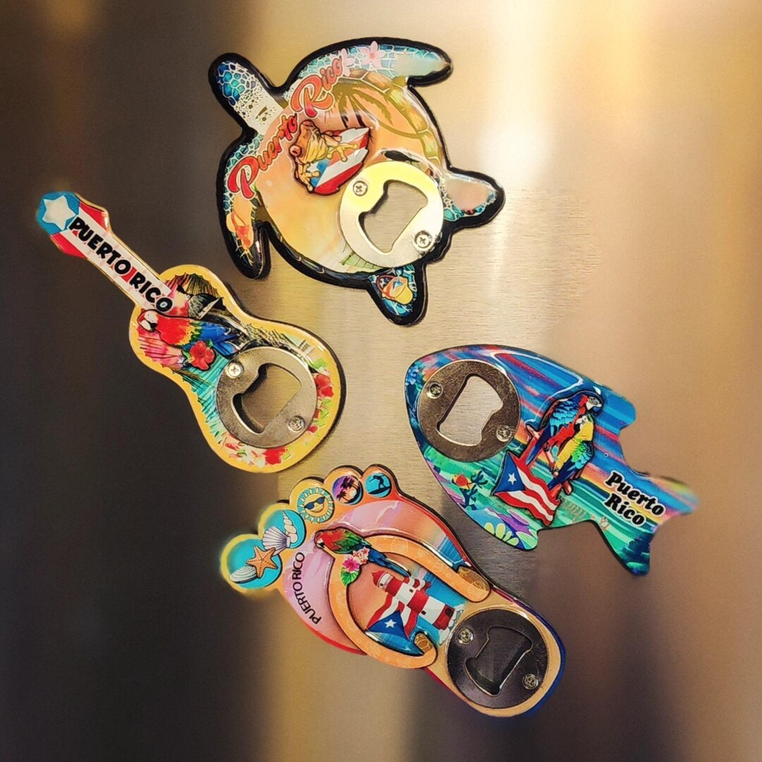 Puerto Rico Refrigerator Magnet & Bottle Opener - Etsy