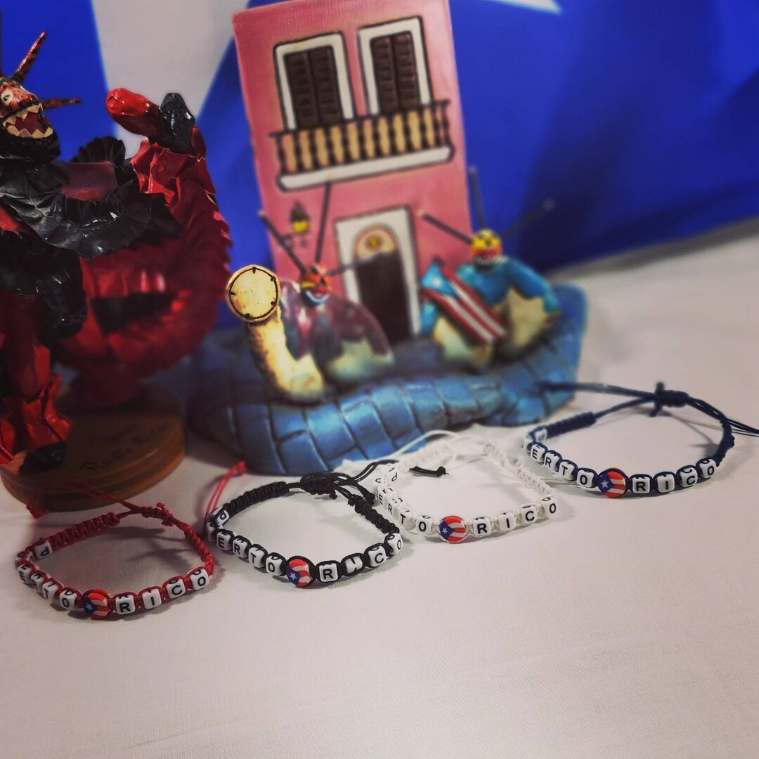 Puerto Rico Flag, Puerto Rico Letterings in Mini/little Boxes, Diced ...