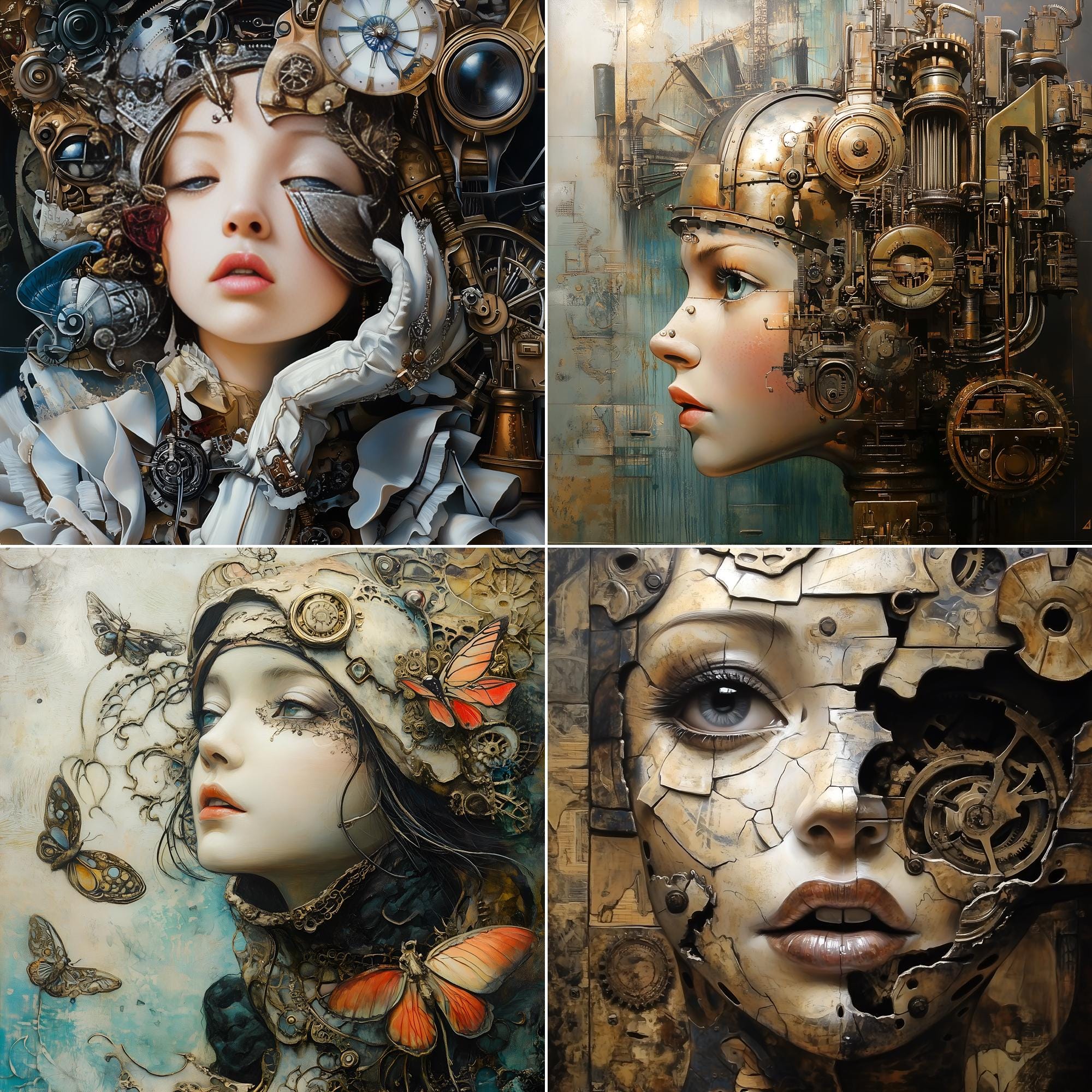 Steampunk Portrait Gallery - Digital Files for Prints - 12"x12" at ...