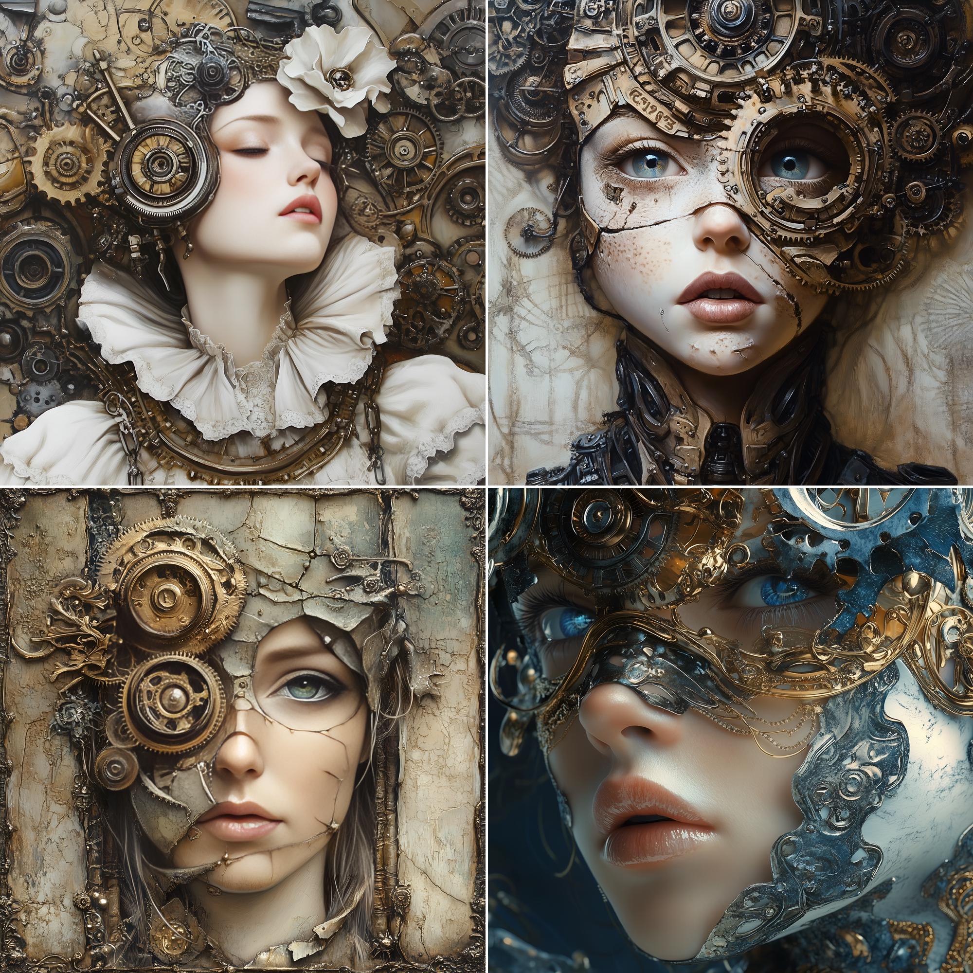 Steampunk Portrait Gallery - Digital Files for Prints - 12"x12" at ...