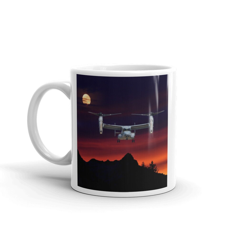 V-22 Osprey Rotary Wing Aircraft White Glossy Mug - Etsy