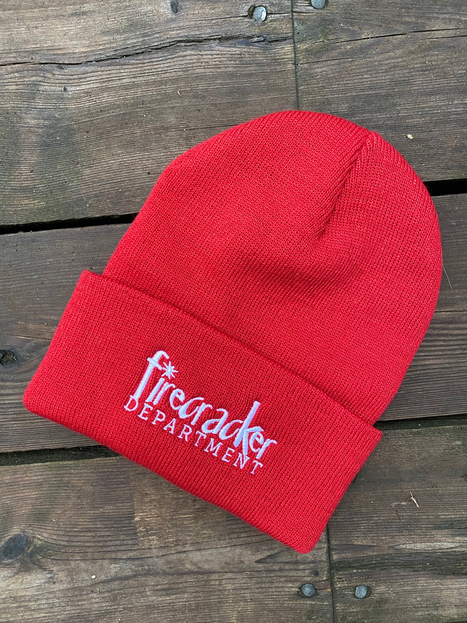 Firecracker Department Red Toque/beanie - Etsy Canada