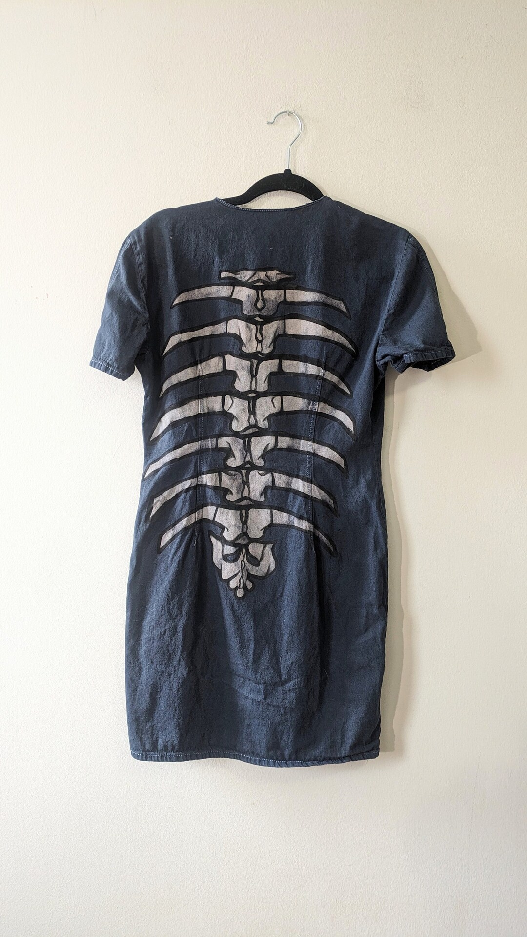 Skeleton Vertebrae Vintage Dress - Etsy