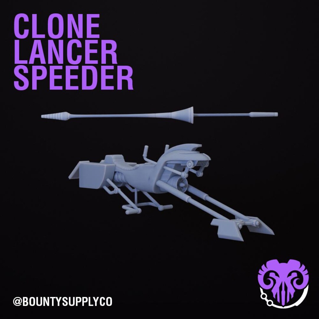 Clone Lancer Speeder (1:12 Scale) Black Series - Etsy