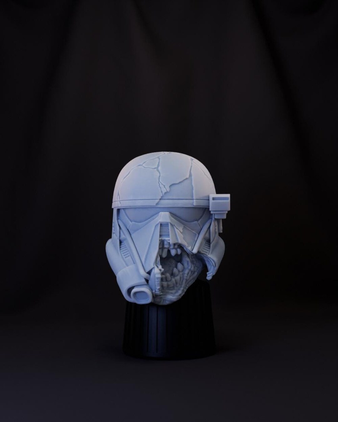 Zombie Death Trooper Helmet - Ahsoka (1:12 Scale) Black Series - Etsy