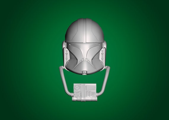 Phase 1 Clone Pilot Head 1:12 Scale Black Series - Etsy