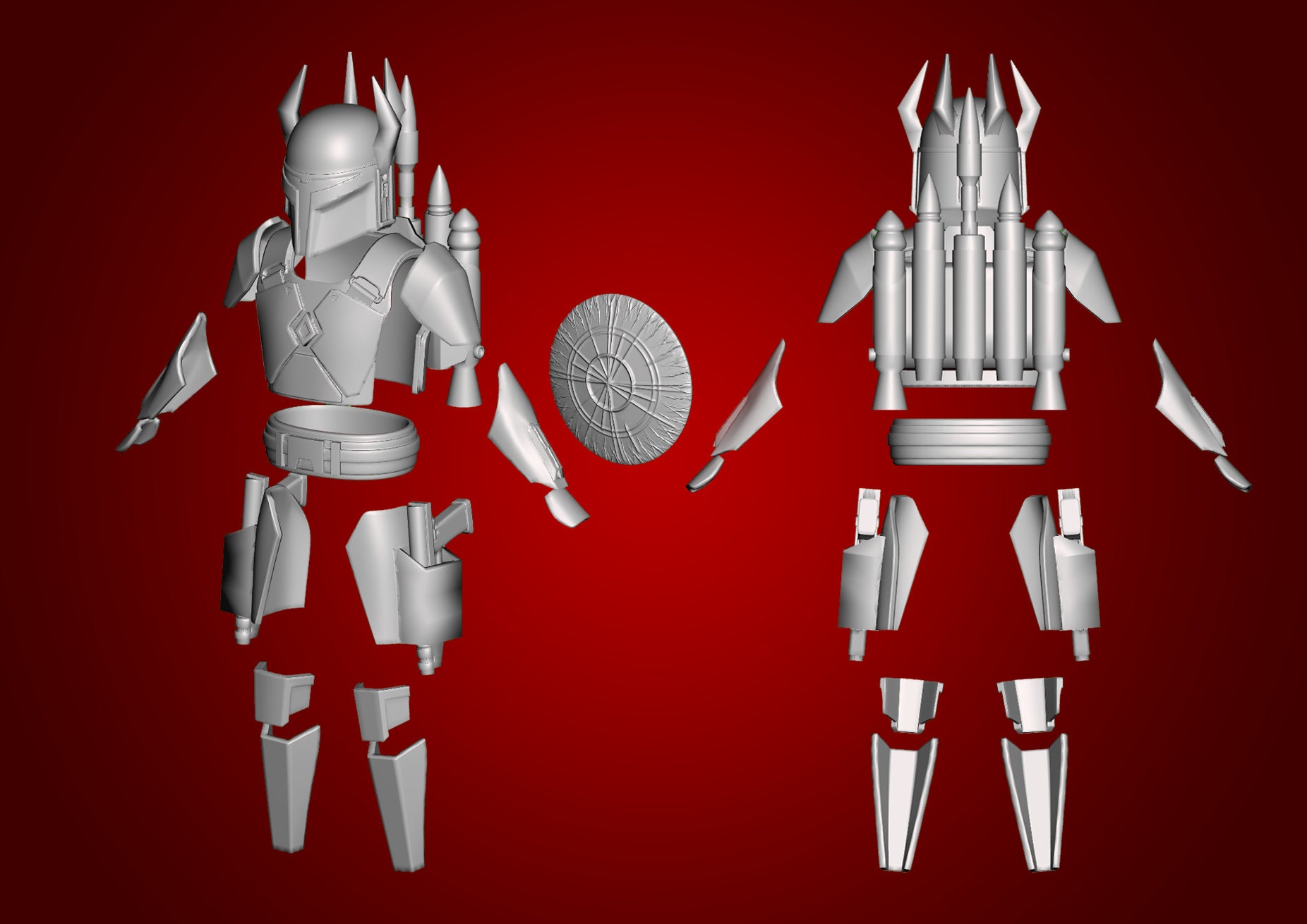 Gar Saxon Mandalorian Clone Wars Kit escala 1:12 Serie negra - Etsy México