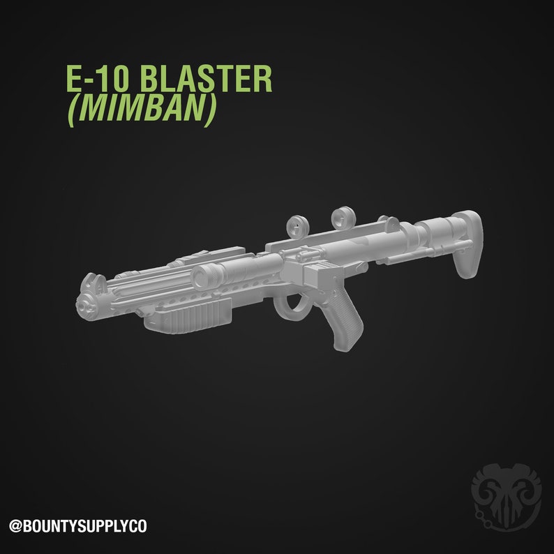 E-10 Blaster Rifle 1:12 Scale Black Series - Etsy