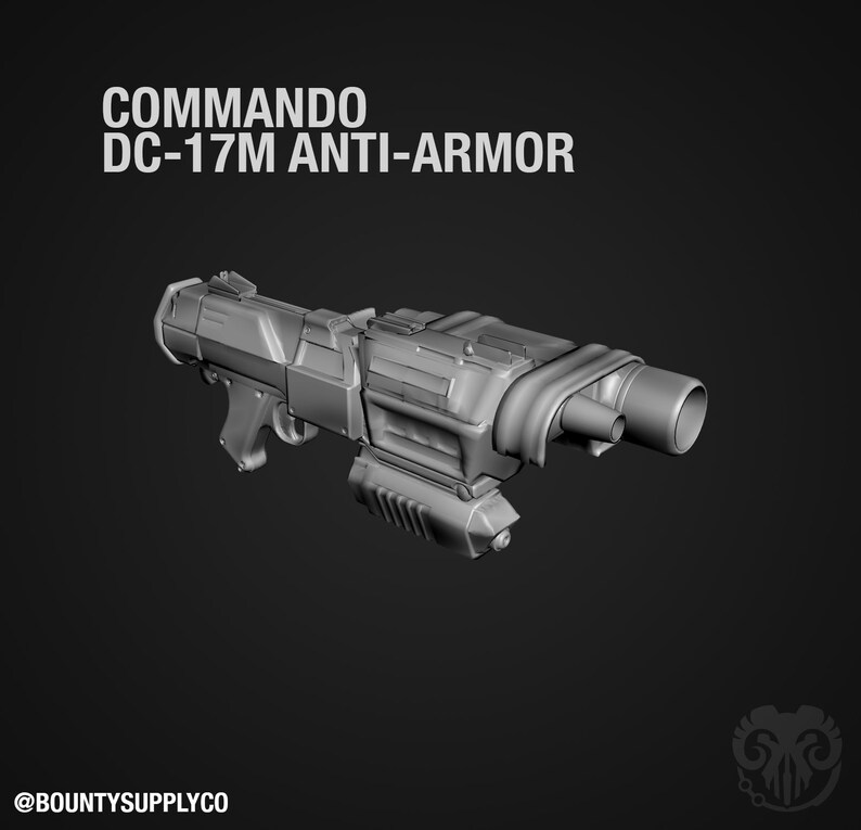 Dc-17m Blaster Rifle (1:12 Scale) Black Series - Etsy