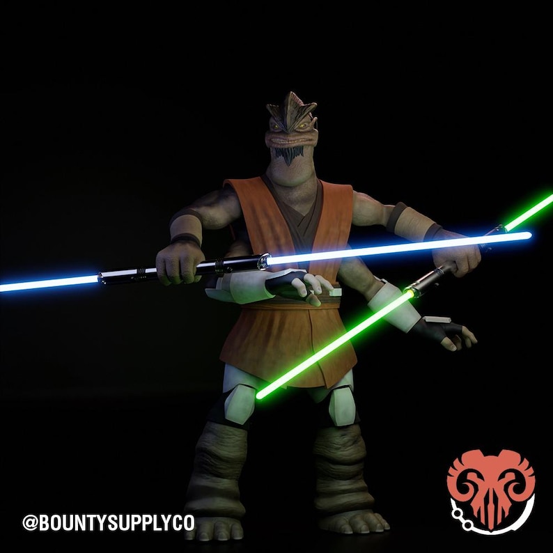 Pong Krell Custom Kit - Head & Arms - 1/12 Scale - Clone Wars / Black ...