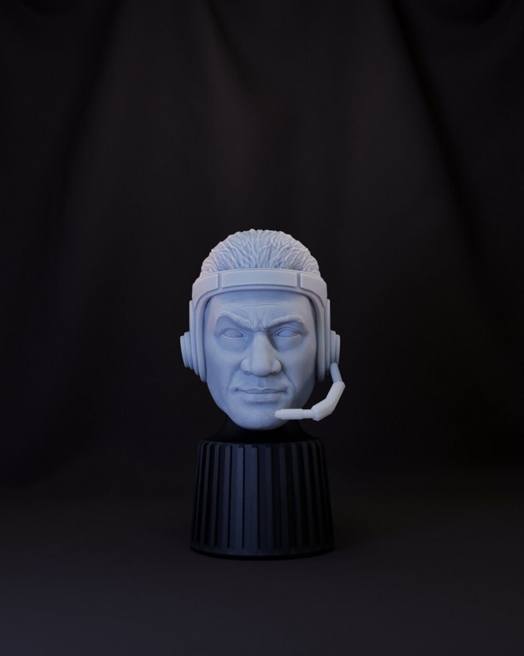 Jango Fett Pilot Headset Head (1:12 Scale) Black Series - Etsy