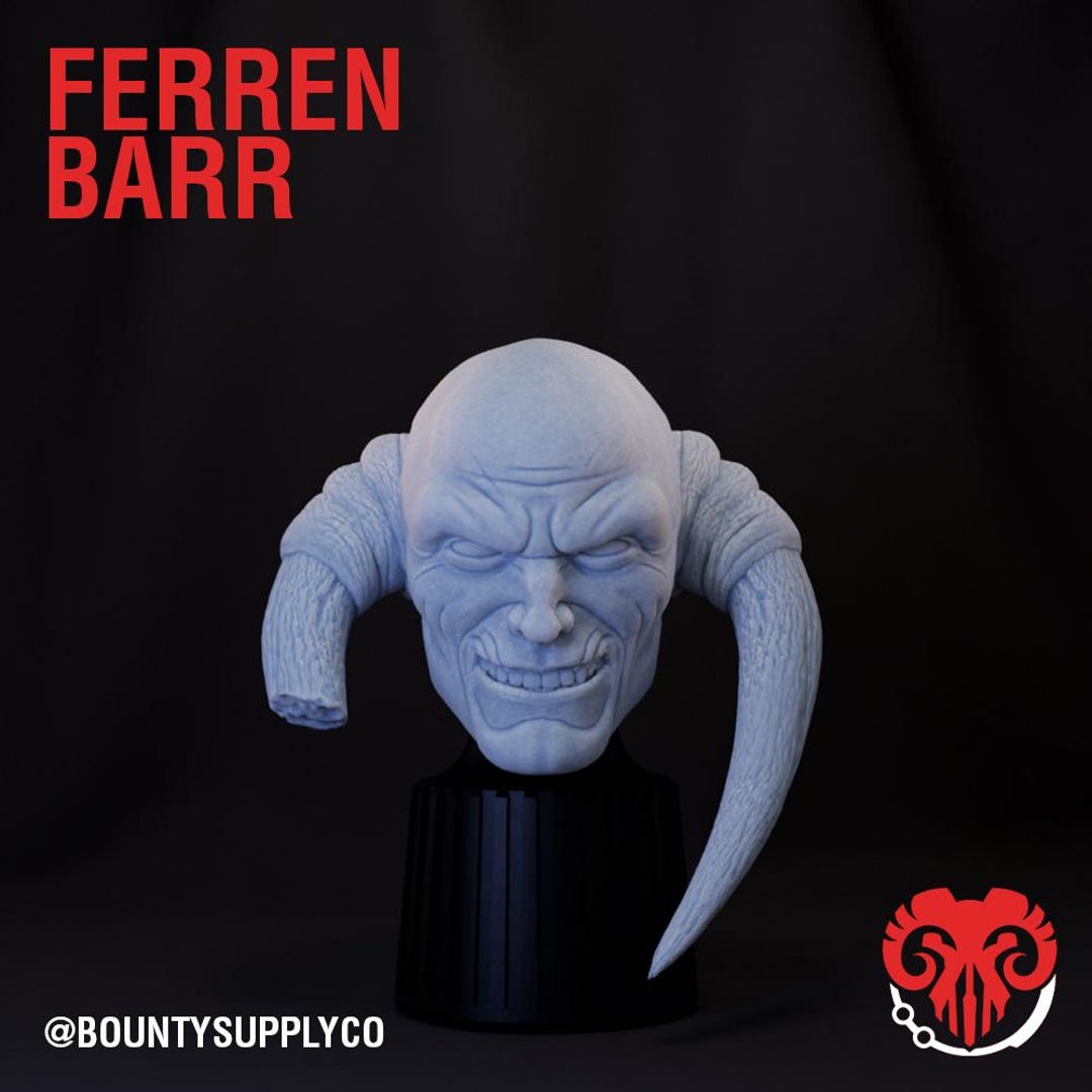 Ferren Barr - Iktotchi Head - Darth Vader Comic (1:12 Scale) Black ...