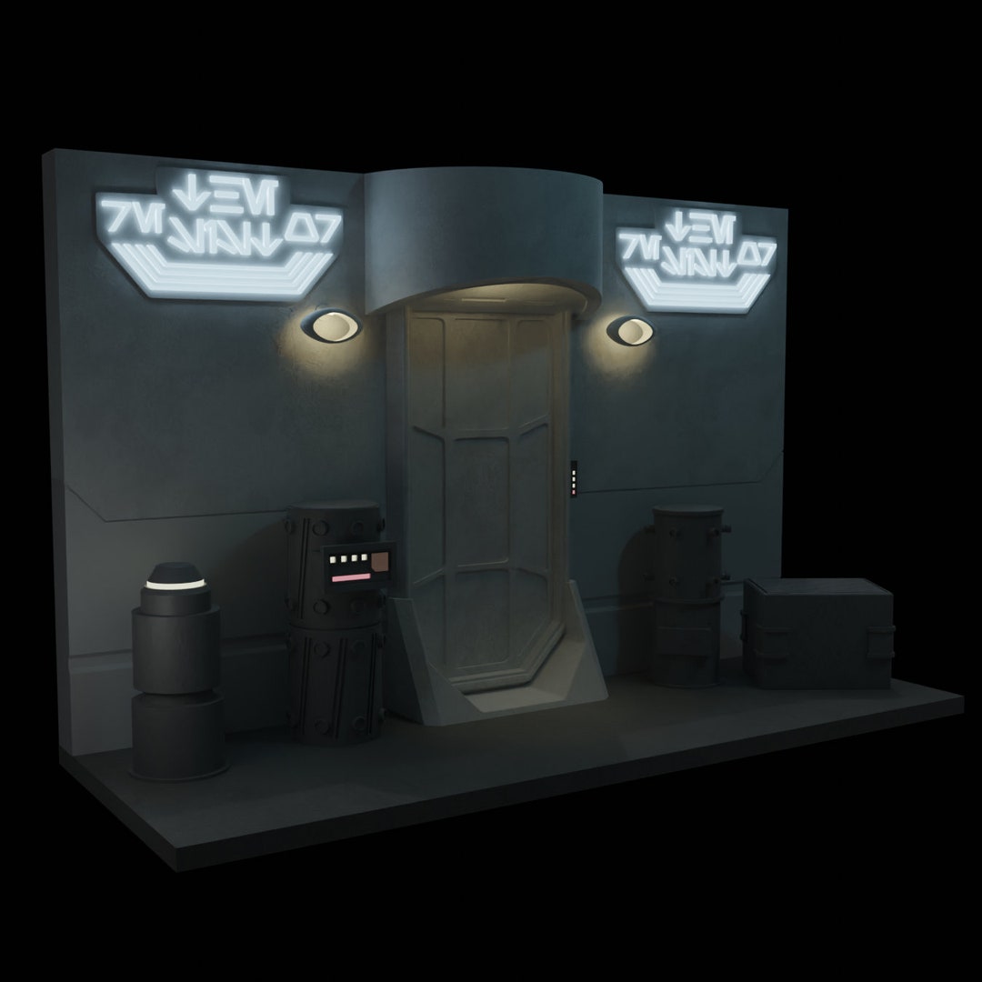 The Resistor Droid Bar Diorama Mandalorian 1:12 Scale Black Series - Etsy