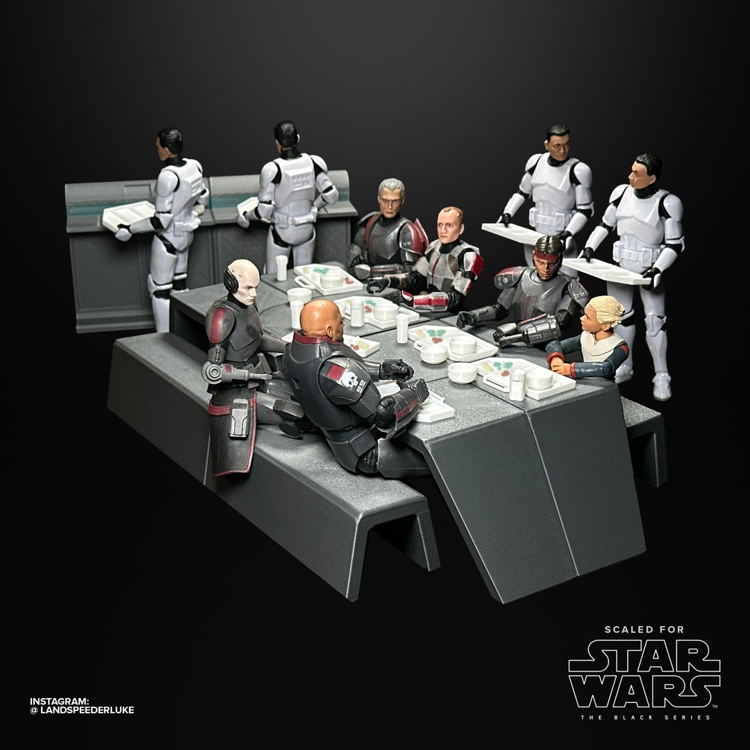 Kamino Cafe Dining Set - Bad Batch (1:12 Scale) Black Series - Etsy