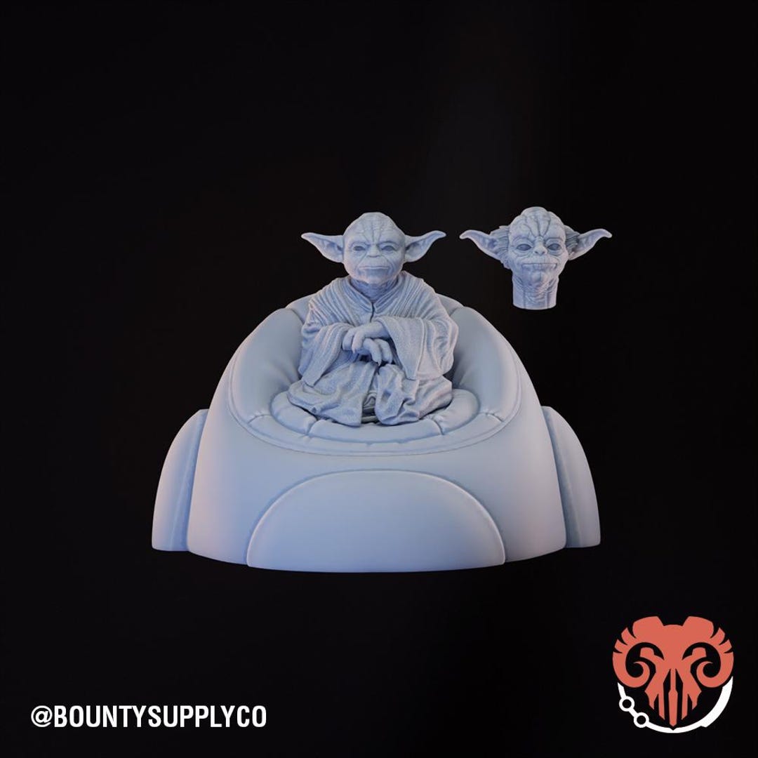 Yoda Jedi Council Chair - Puppet CGI - 1/12, 1/6, 1/18 Scale Options ...
