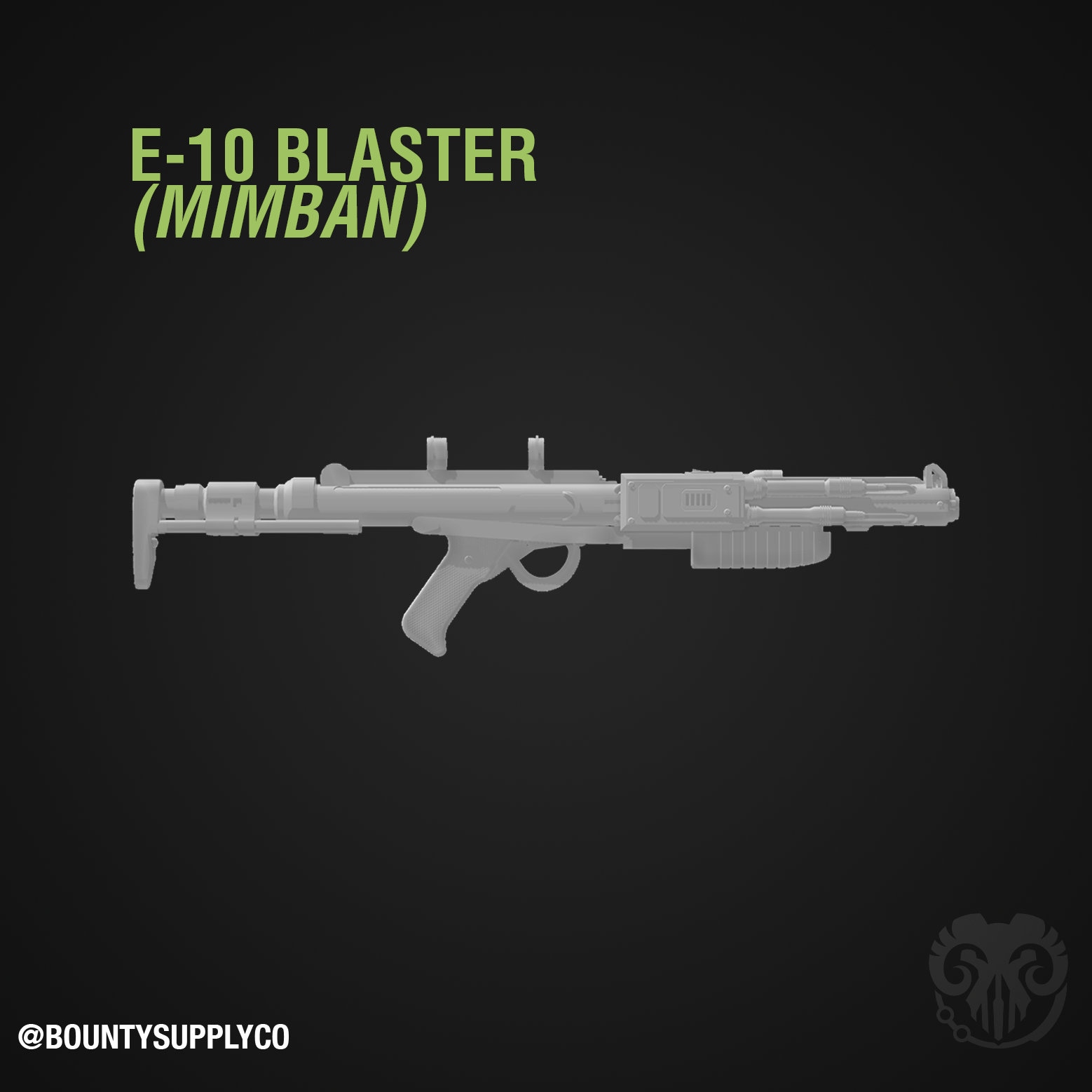 E-10 Blaster Rifle 1:12 Scale Black Series - Etsy