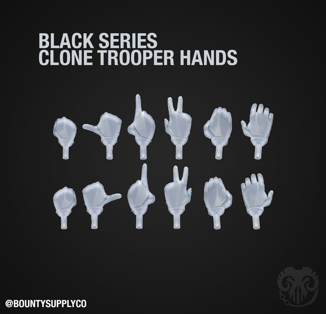 Clone Trooper Replacement Hands (1:12 Scale) Black Series - Etsy