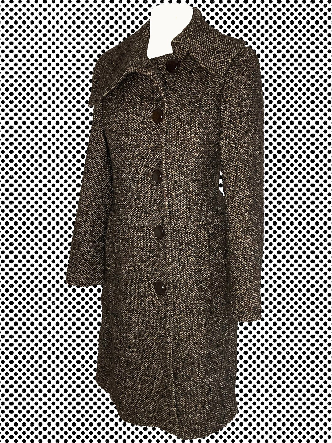 Laura Ashley Wool Tweed Vintage Coat Size S - Etsy
