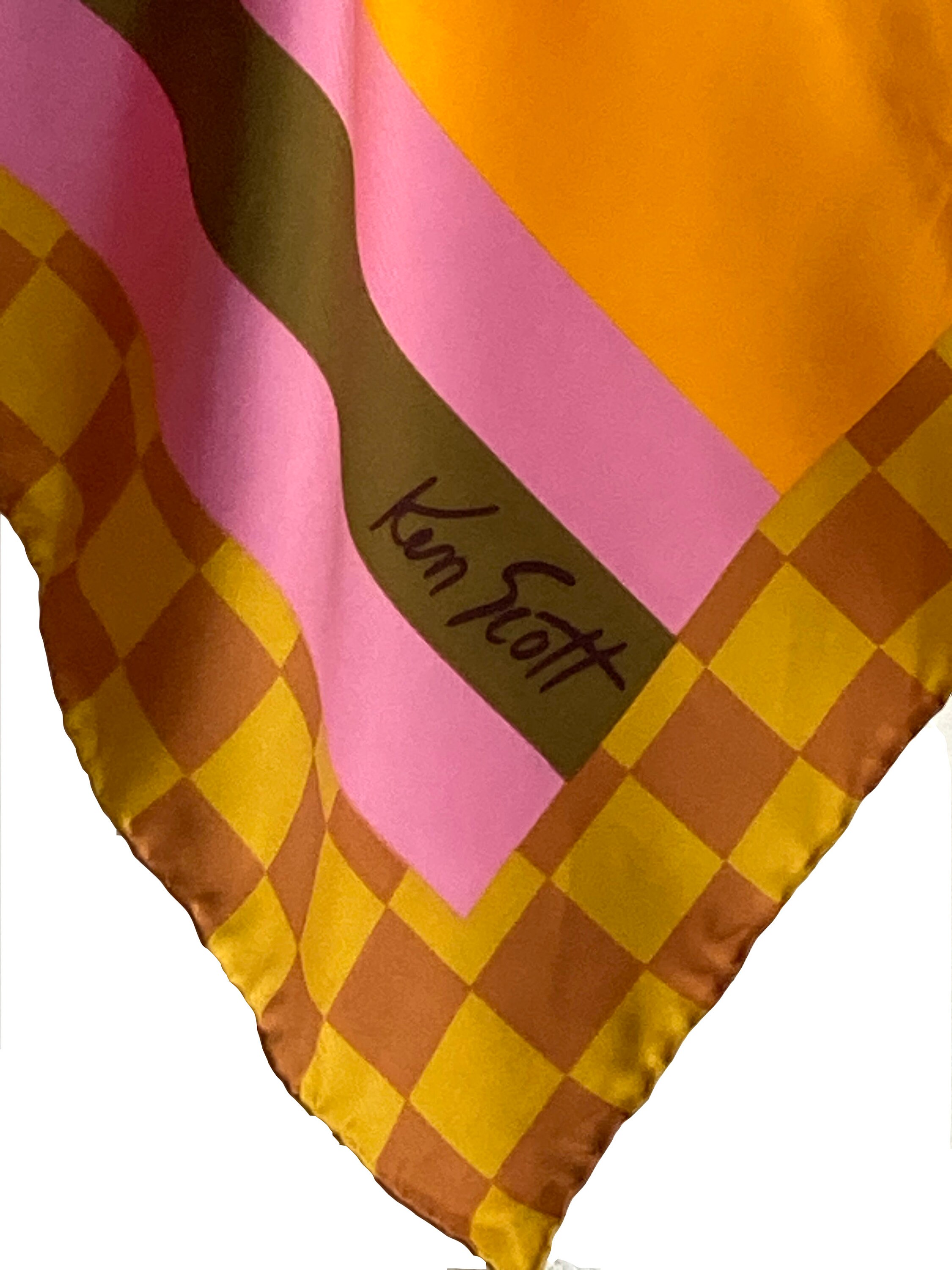 Ken Scott - Big Silk Scarf With Hand-rolled Edges - Made in Italy - Etsy