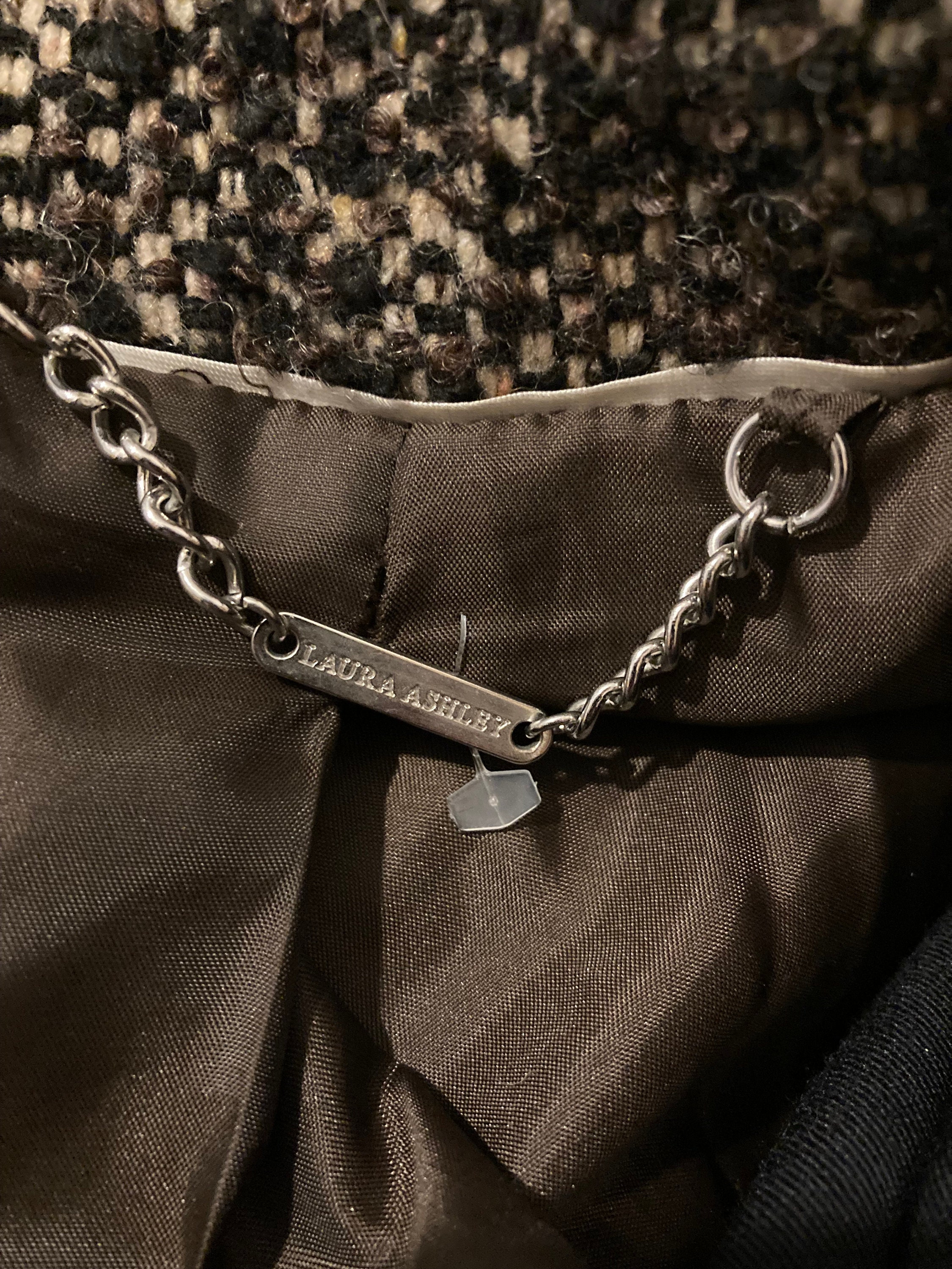 Laura Ashley Wool Tweed Vintage Coat Size S - Etsy