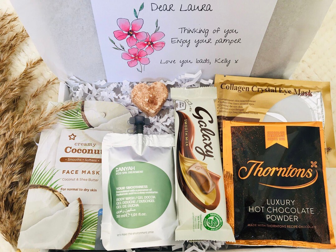 Chocolate Spa Pamper Gift Box, Self-care Letterbox Gift - Etsy UK