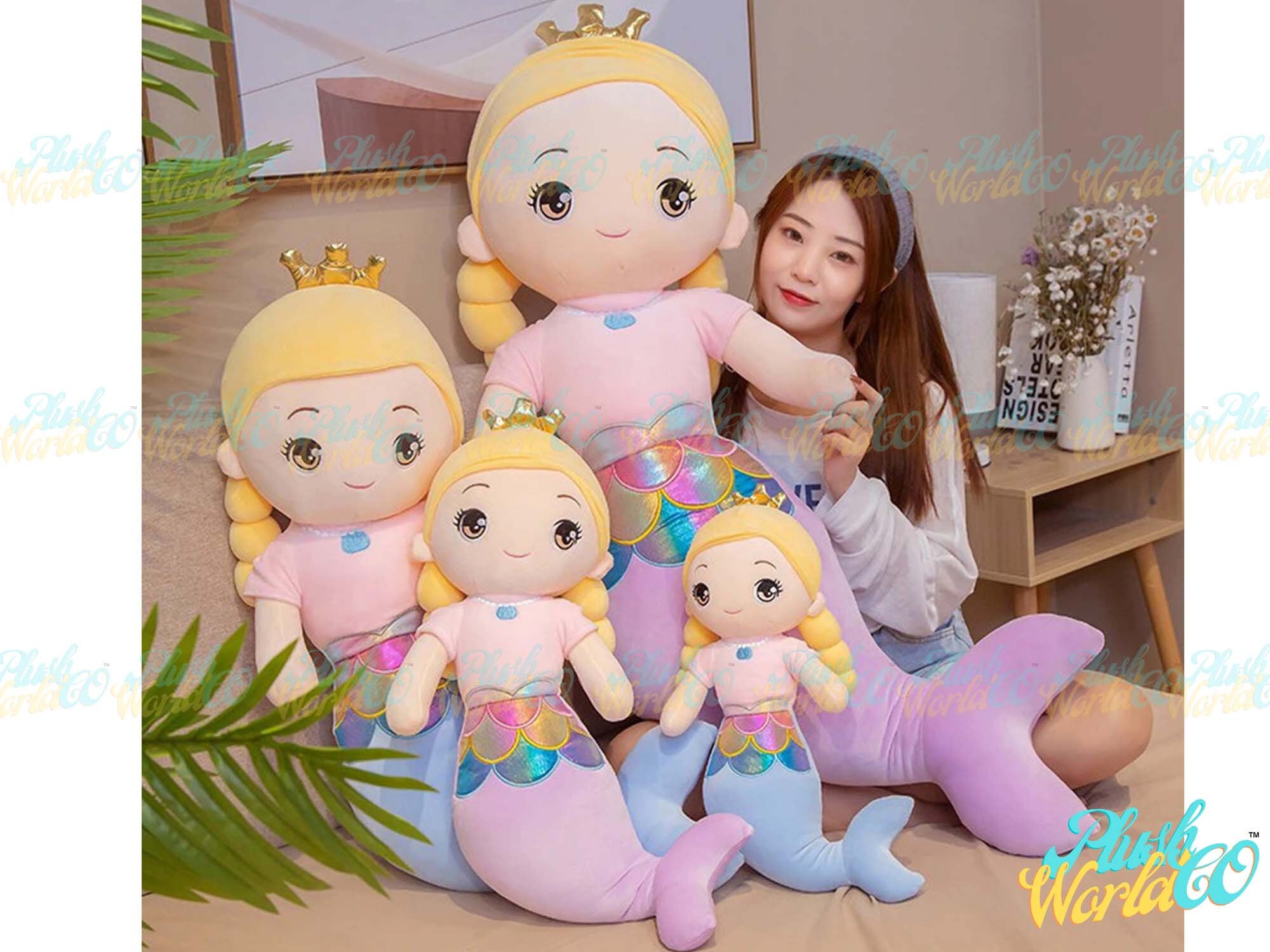 120CM Mermaid Plush Giant Mermaid plushies Cute Double | Etsy