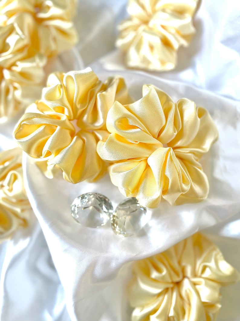 Butter Yellow Silky Scrunchie - Etsy