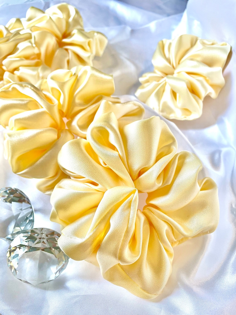 Butter Yellow Silky Scrunchie - Etsy