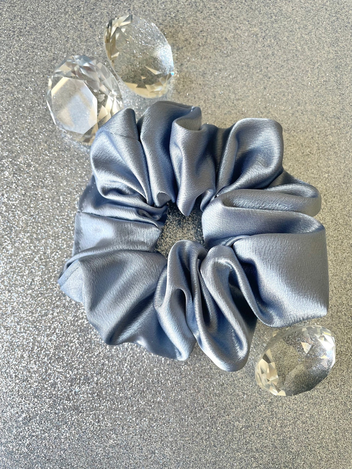 Cinderella Dusty Blue Satin Silk Scrunchie - Etsy Canada