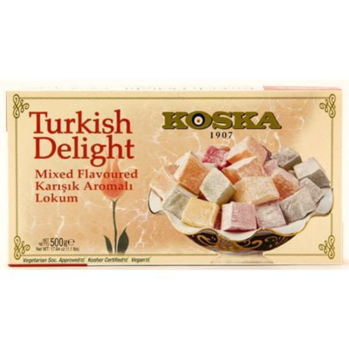 Koska Mixed Flavoured Turkish Delight 500g | Etsy
