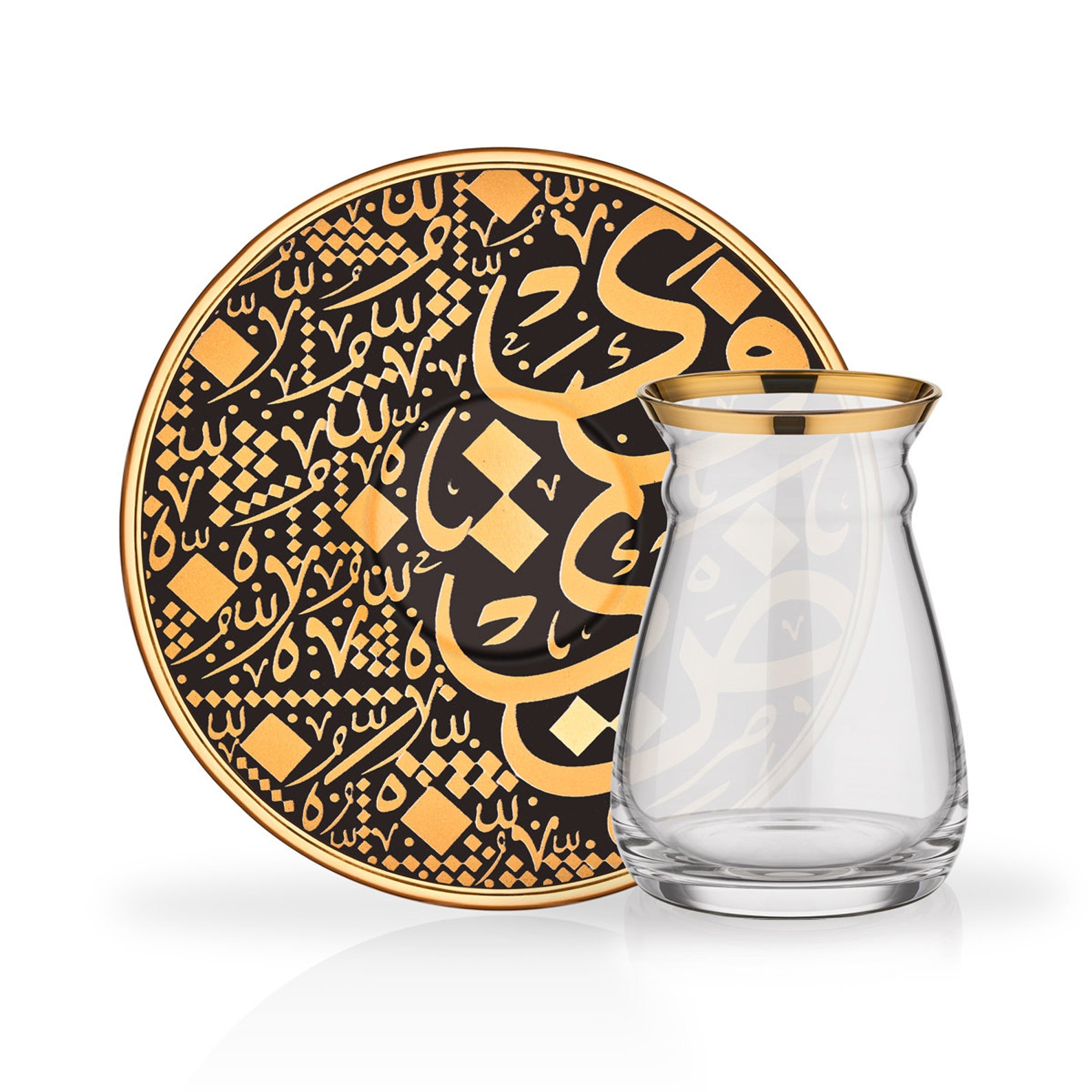 12 Pcs Aden Luxury Tea Glass Set Arabic Tea Set Arabic Tea | Etsy