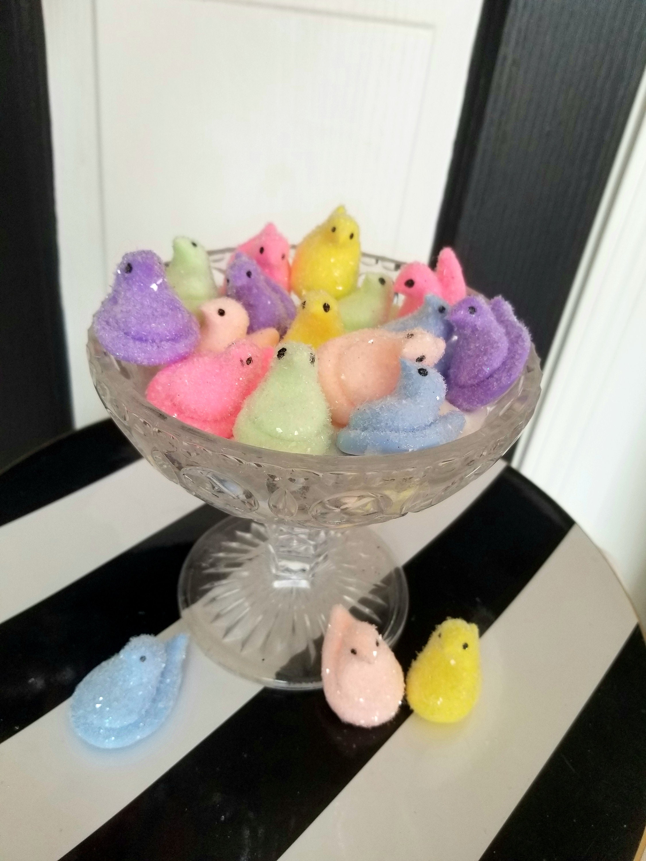 Easter Peeps Tiny Miniature Easter Peep Fake Bake for Tier Tray Decor ...
