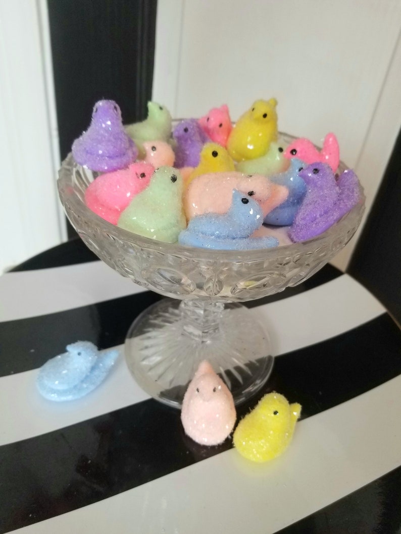 Easter Peeps Tiny Miniature Easter Peep Fake Bake for Tier Tray Decor ...