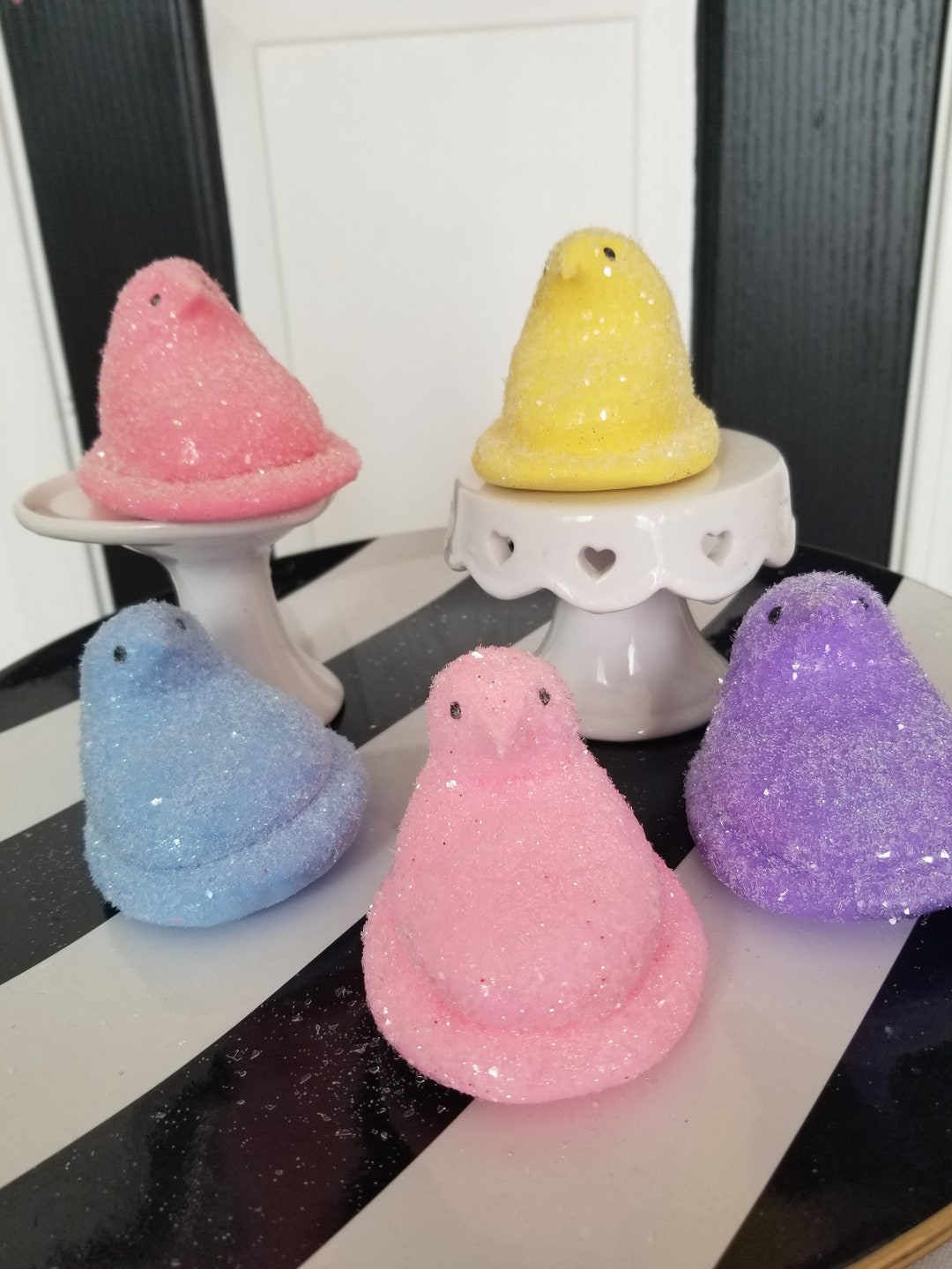 Easter Peep, Fake Peep Chicks for Coffee Bar, Tier Tray, Wreath ...