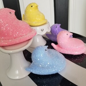 Easter Peep, Fake Peep Chicks for Coffee Bar, Tier Tray, Wreath ...