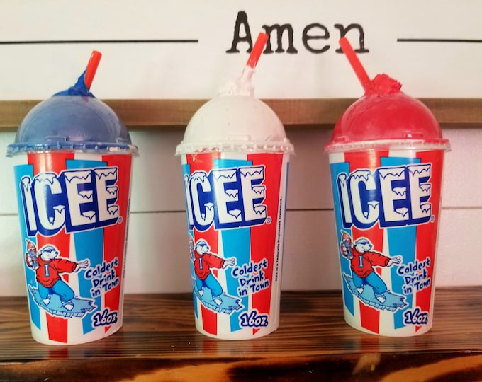 ICEE Slushie 16 Oz Cups for Wreath Attachments or Center Piece Red ...