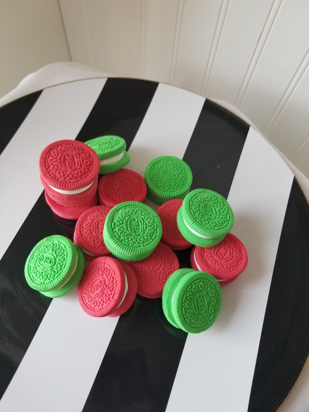 Set of 4 Fake Bake Christmas Cookies for Tier Tray Decor, Coffee Bar ...