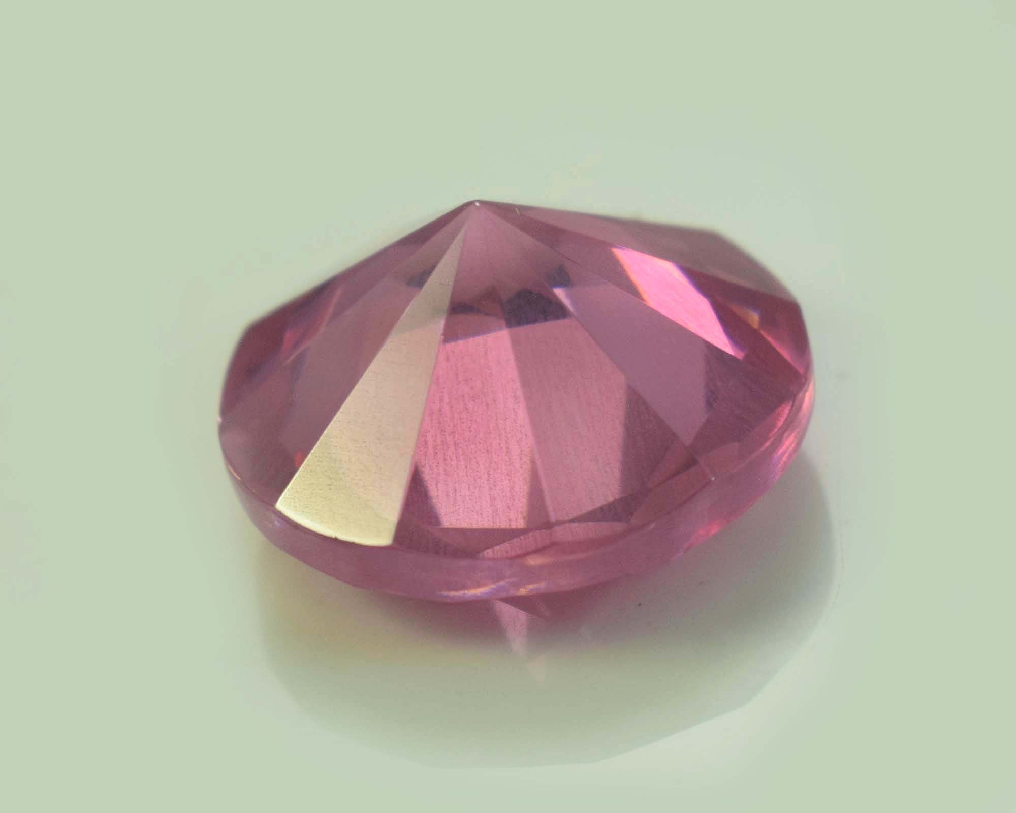 75 Cts Natural Pink Zircon Round Shape Certified Pink Zircon | Etsy