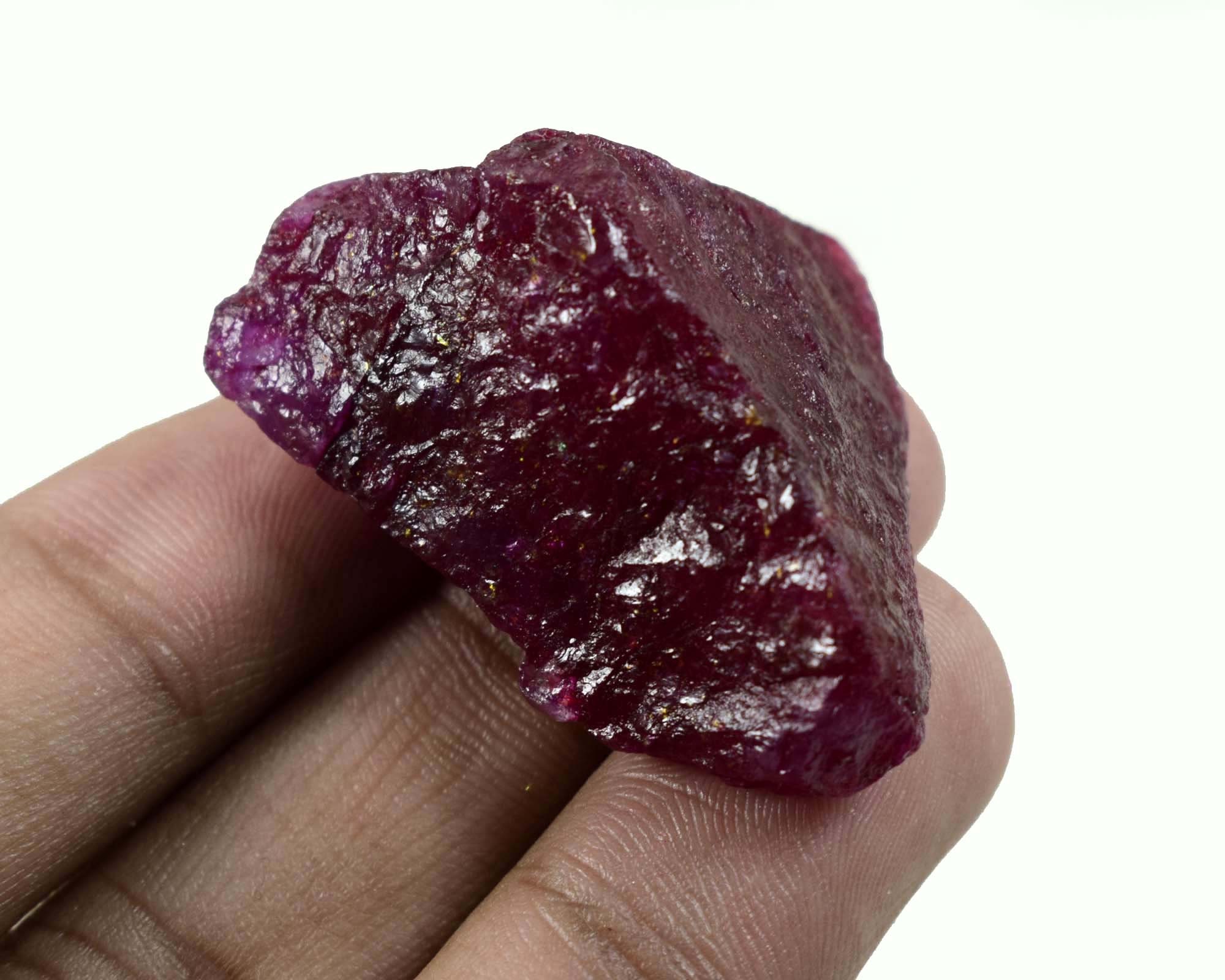114 Cts Natural Red Ruby Rough Certified Red Ruby Uncut Shape | Etsy