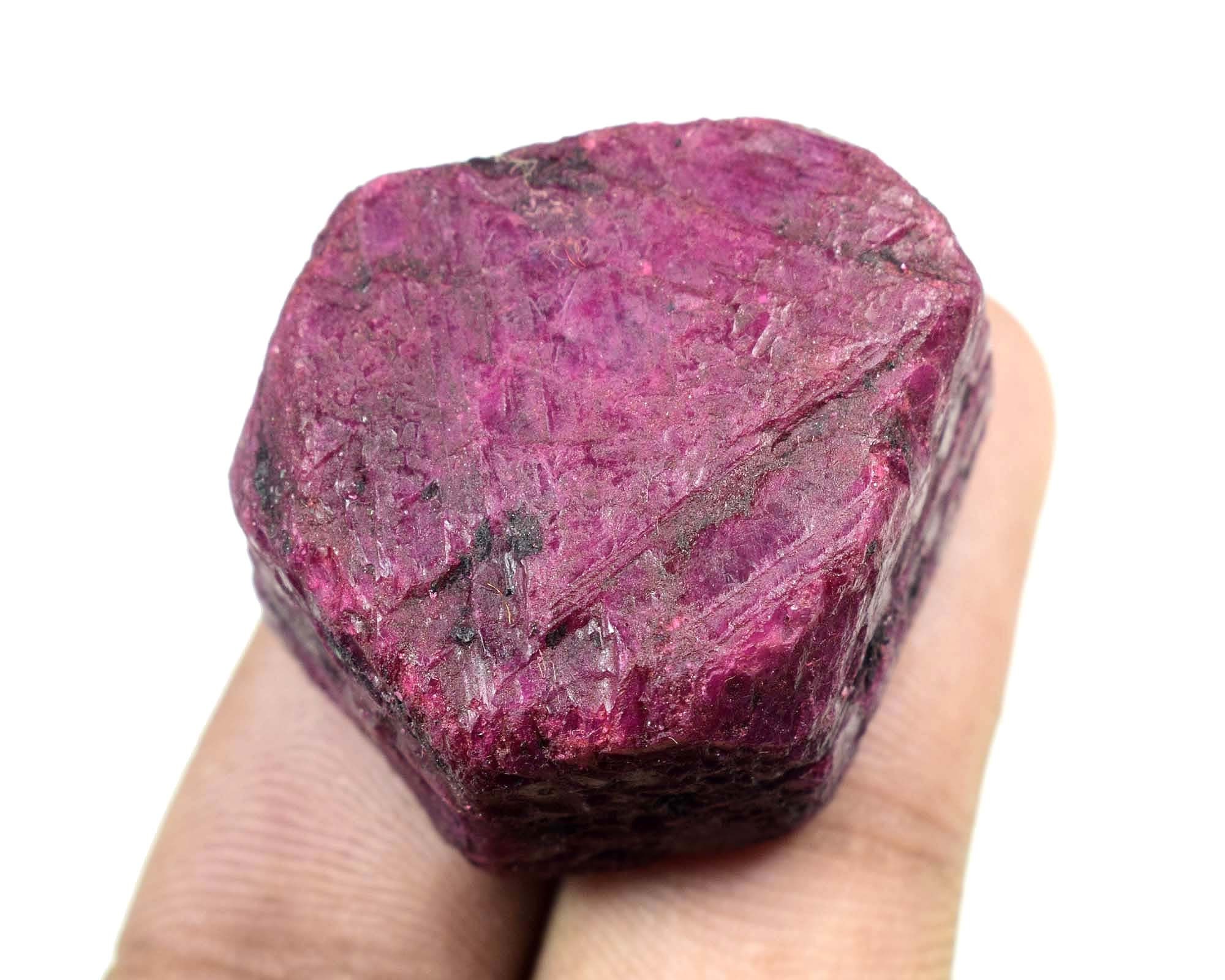 191 Cts Natural Red Ruby Rough Certified Red Ruby Uncut Shape | Etsy